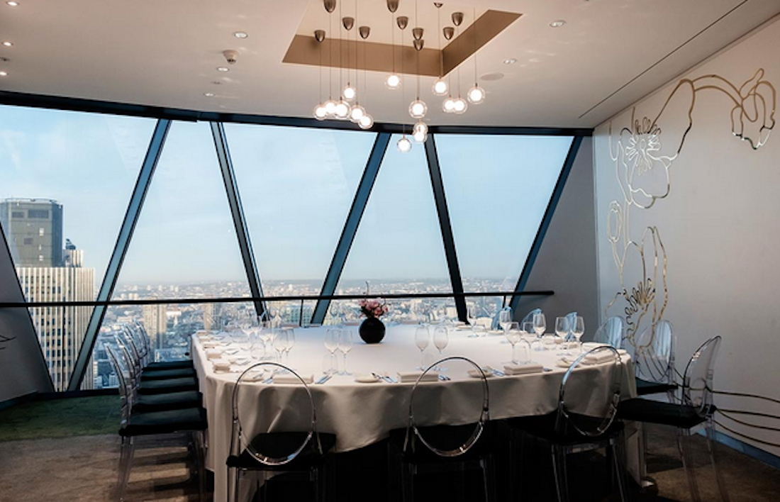 Searcys at The Gherkin review - Private Dining Rooms
